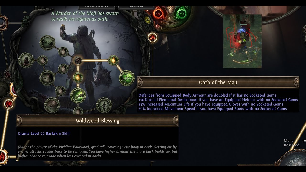 POE [3.23] Tankify your build, What is Oath of Majai, and what is Bark ...