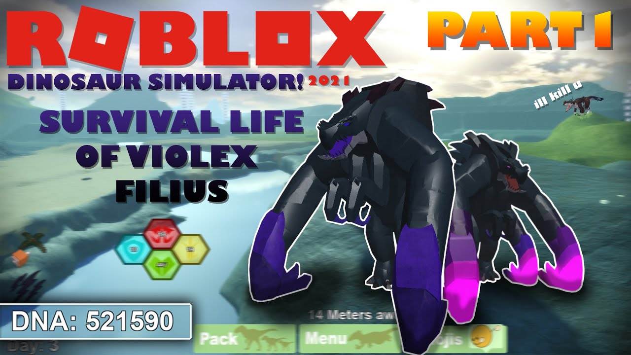 Roblox Dinosaur Simulator - Survival Life of Violex Filius Part 1 - YouTube