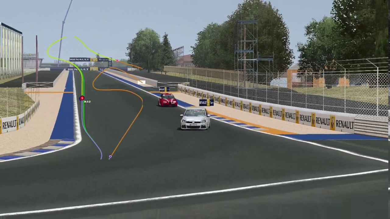 GTR2 AMS Renault Test Track - YouTube