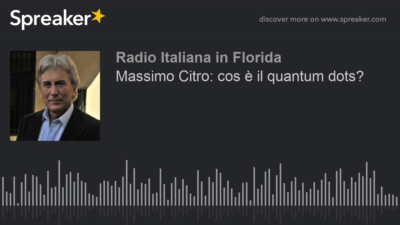 Massimo Citro: cos è il quantum dots? - YouTube