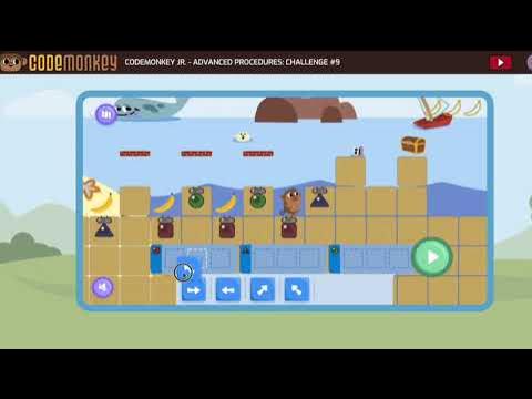CodeMonkey Jr Advanced Procedures 9 - YouTube
