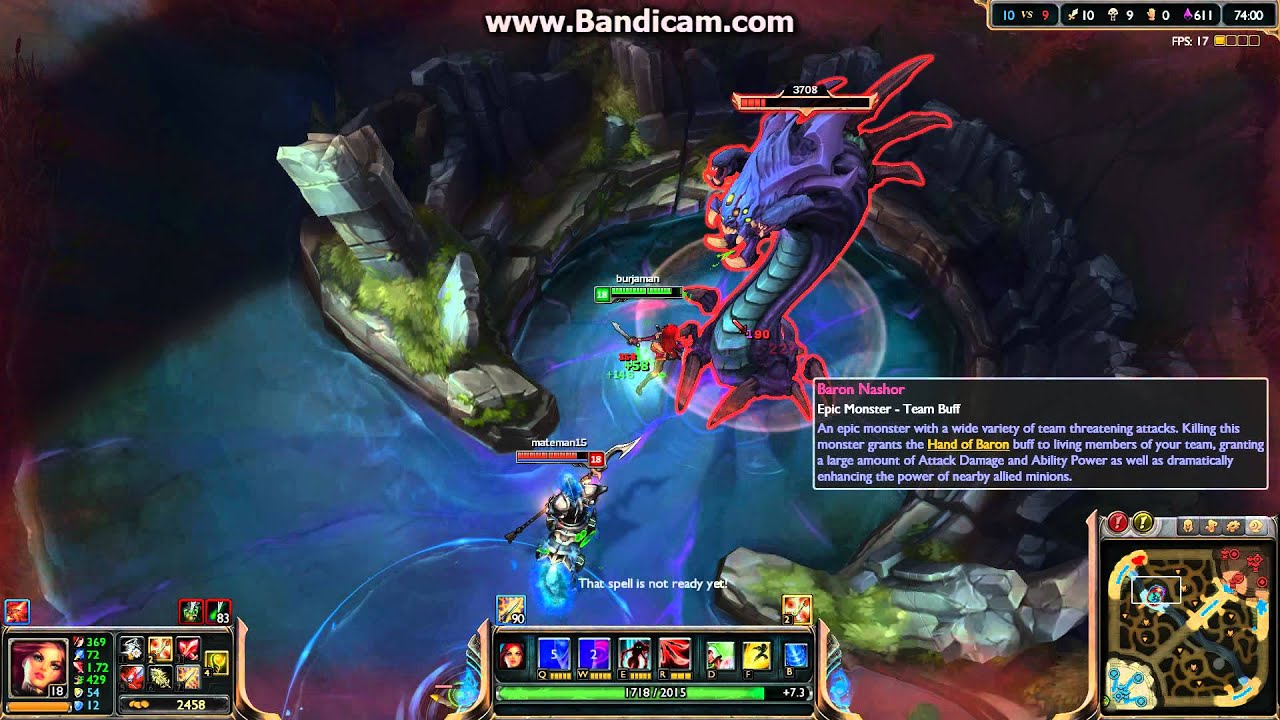 AD-Katarina solo baron League Of Legends - YouTube