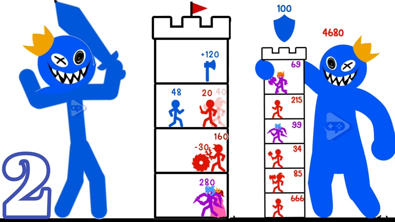 Stick Tower Battle: Hero War - All Levels 22 To 40 Gameplay Android iOS ...