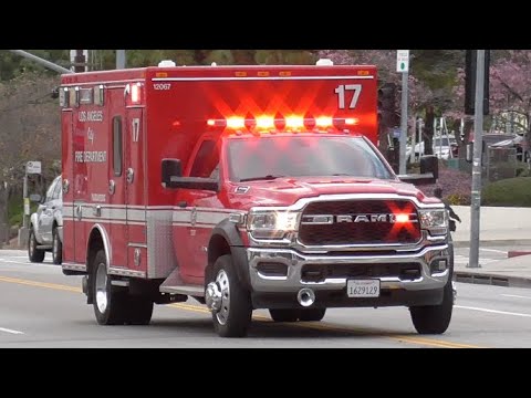 LAFD Rescue 17 Transporting - YouTube