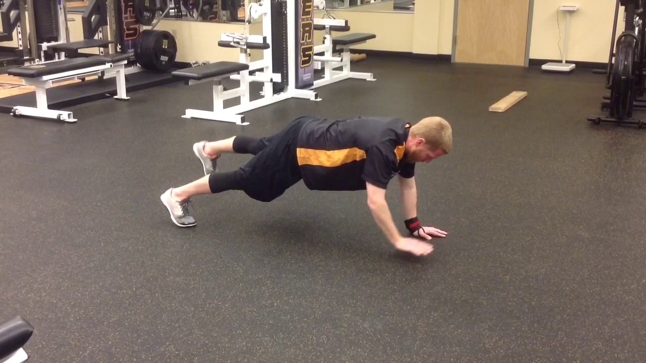 Tall Front Plank w/ Alt Arm and Leg Lift - YouTube