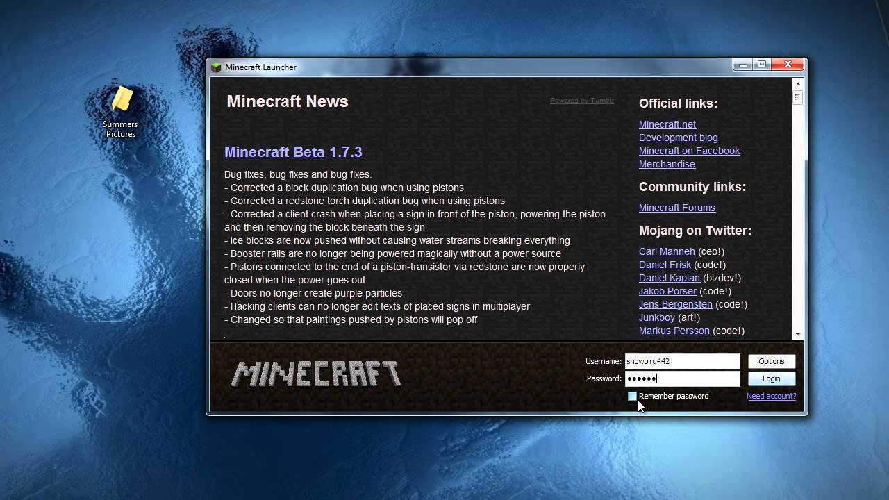 Installing Minecraft 1.7.3 on Windows 7 - YouTube