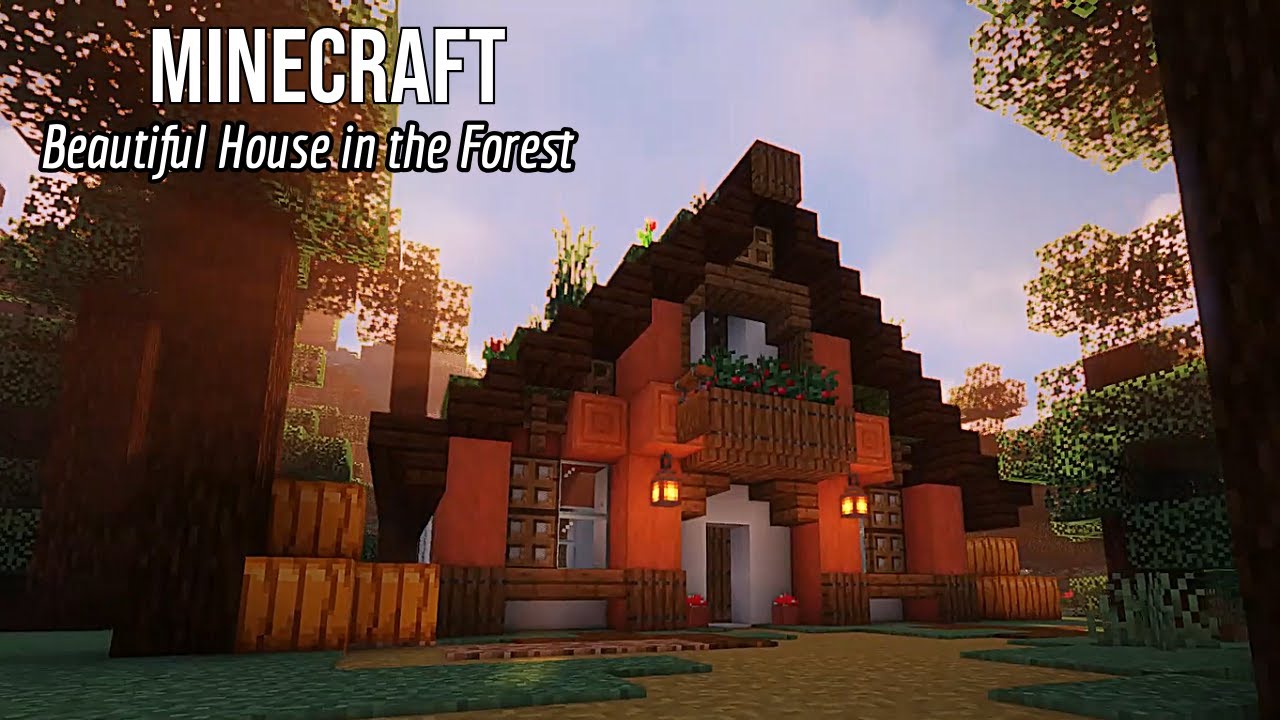 Beautiful House in the Forest // Minecraft Tutorial - YouTube