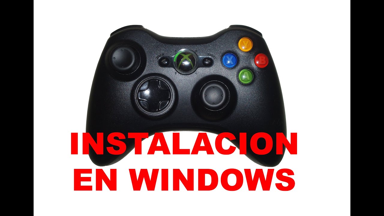 como instalar mando xbox360 en windows - YouTube