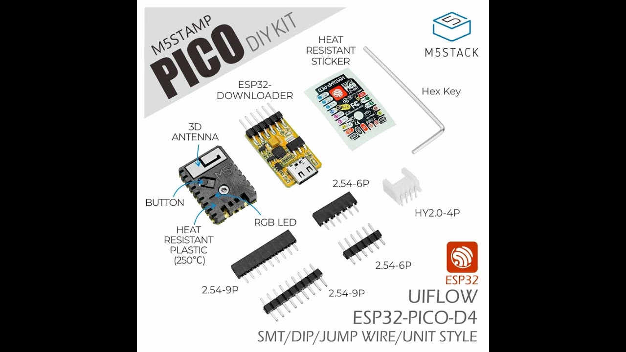 M5Stamp Pico plug-and-play ESP32 miniature module | August 2021 New ...