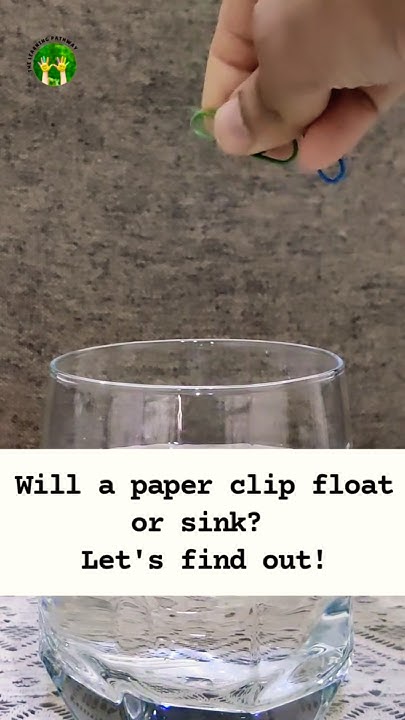 Can a paper clip float? 🤔 Watch the magic of science! 💦 - YouTube