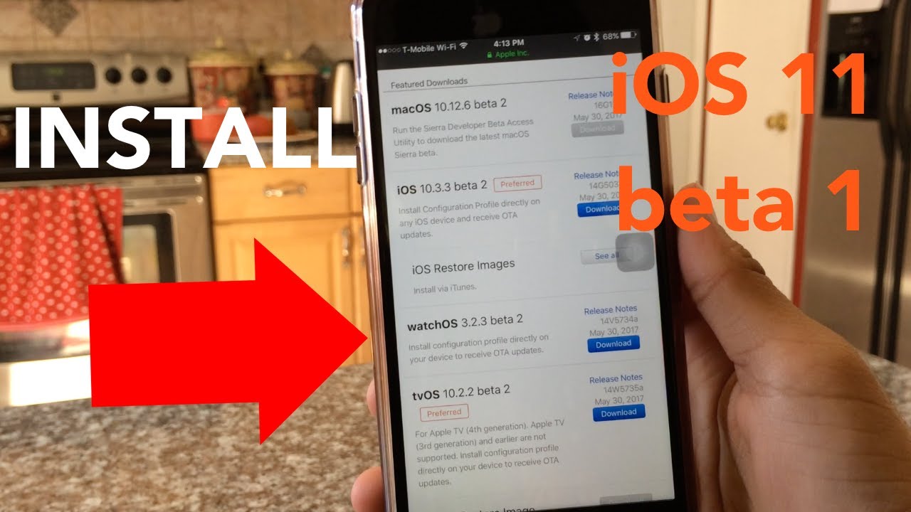 How to install iOS 11 beta 1! - YouTube