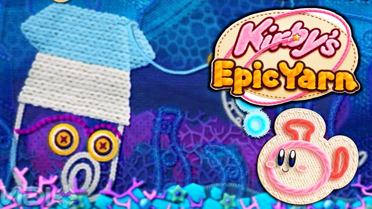 My FAVORITE Kirby Game! | Kirby's Epic Yarn (Wii) - Water Land ...