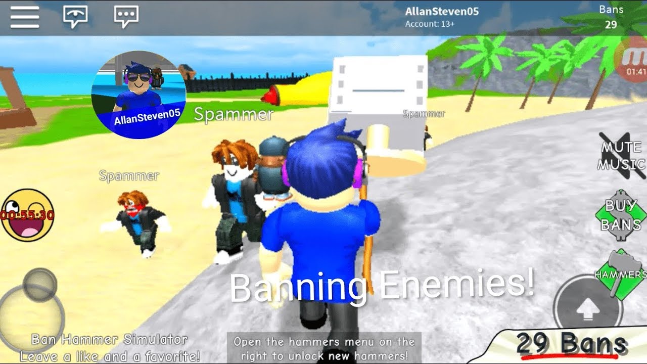 Banning Enemies (Ban Hammer Simulator) - YouTube