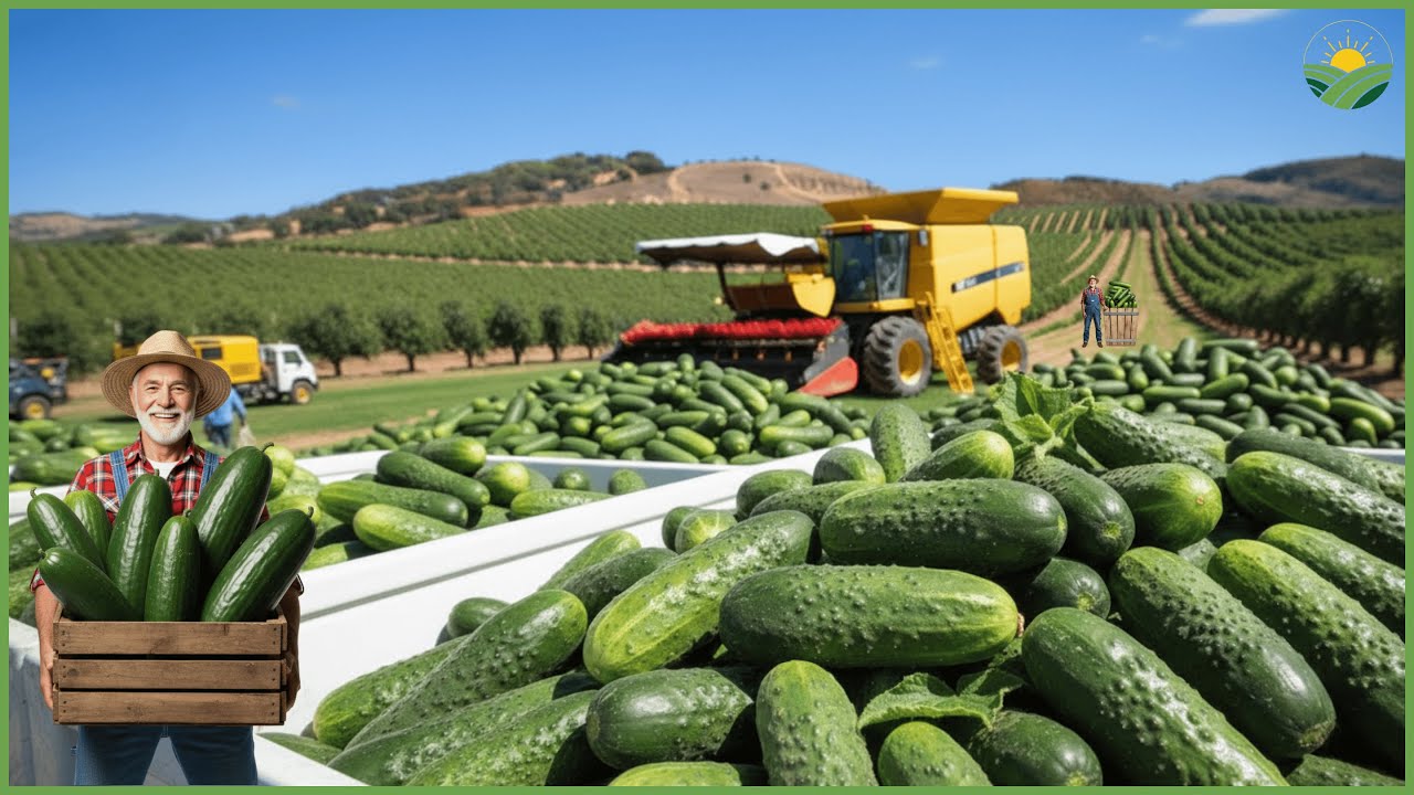 How Farmers Harvest and Process Millions of Cucumbers to Make Pickles ...