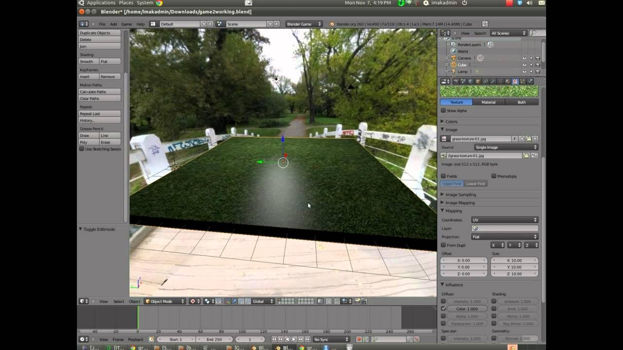 Blender Game Tutorial (2.6) --Part 3 (Texturing and Building) - YouTube