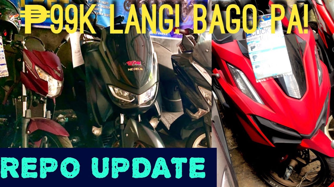 REPO MOTORCYCLE ₱99K LANG SARIWA PA HONDA CLICK 125 V3 NMAX V2 ABS AT ...