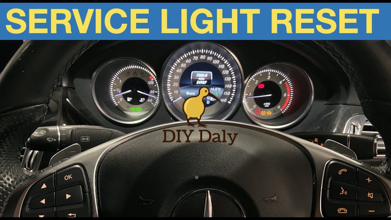 Mercedes CLS Service light reset procedure 2016 - YouTube