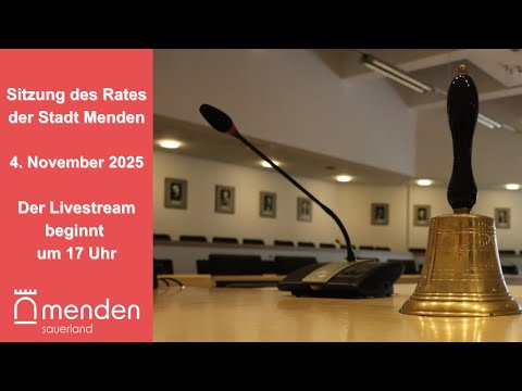 Konstituierende Sitzung des Rates der Stadt Menden (Sauerland) am 4. November 2025