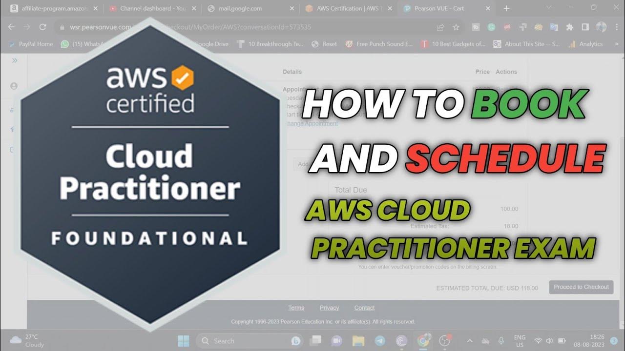 How to Book and Schedule AWS Cloud Practitioner Exam Online at Home ...