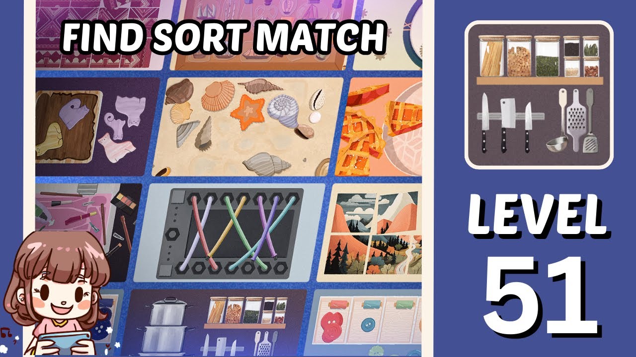 Find Sort Match Level 51 Walkthrough - YouTube