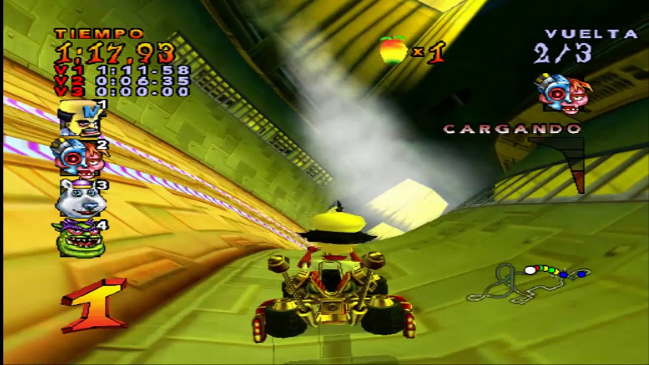 Crash Nitro Kart: Cortex Team - Parte 3: Teknee 1 - YouTube