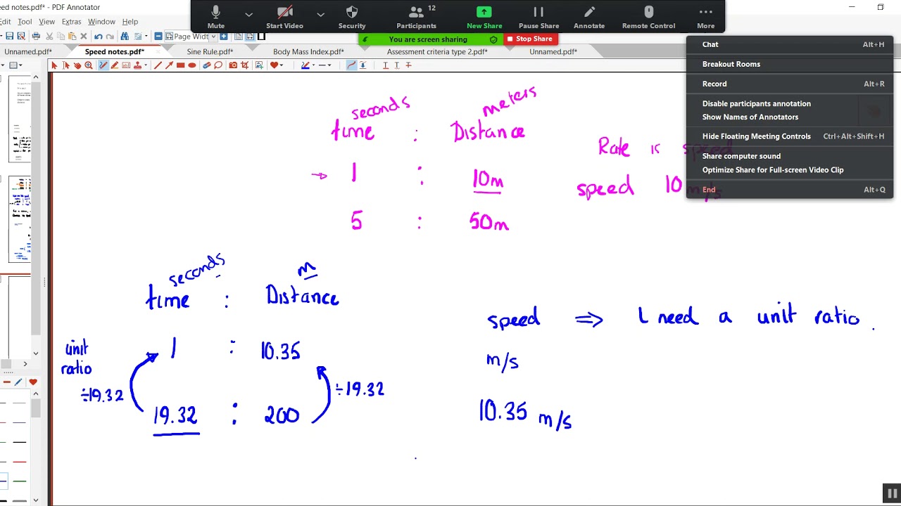 M2 Calculating a speed - YouTube