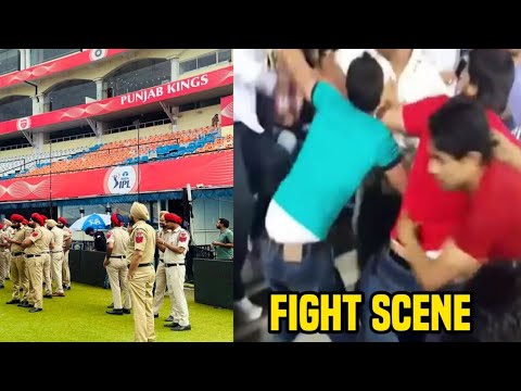 Fan's Fight inside Stadium during PBKS vs KKR - YouTube