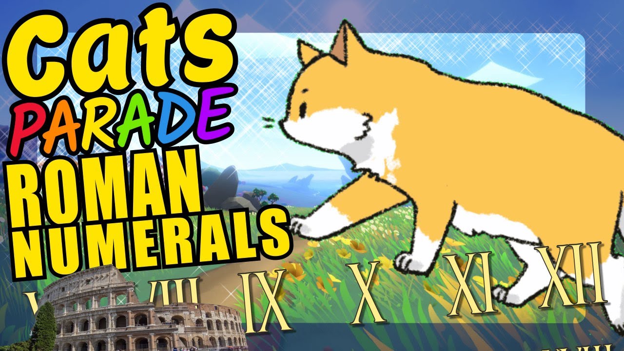 Kitty Cats Teaching Roman Numerals in Latin Educational Video for Kids ...