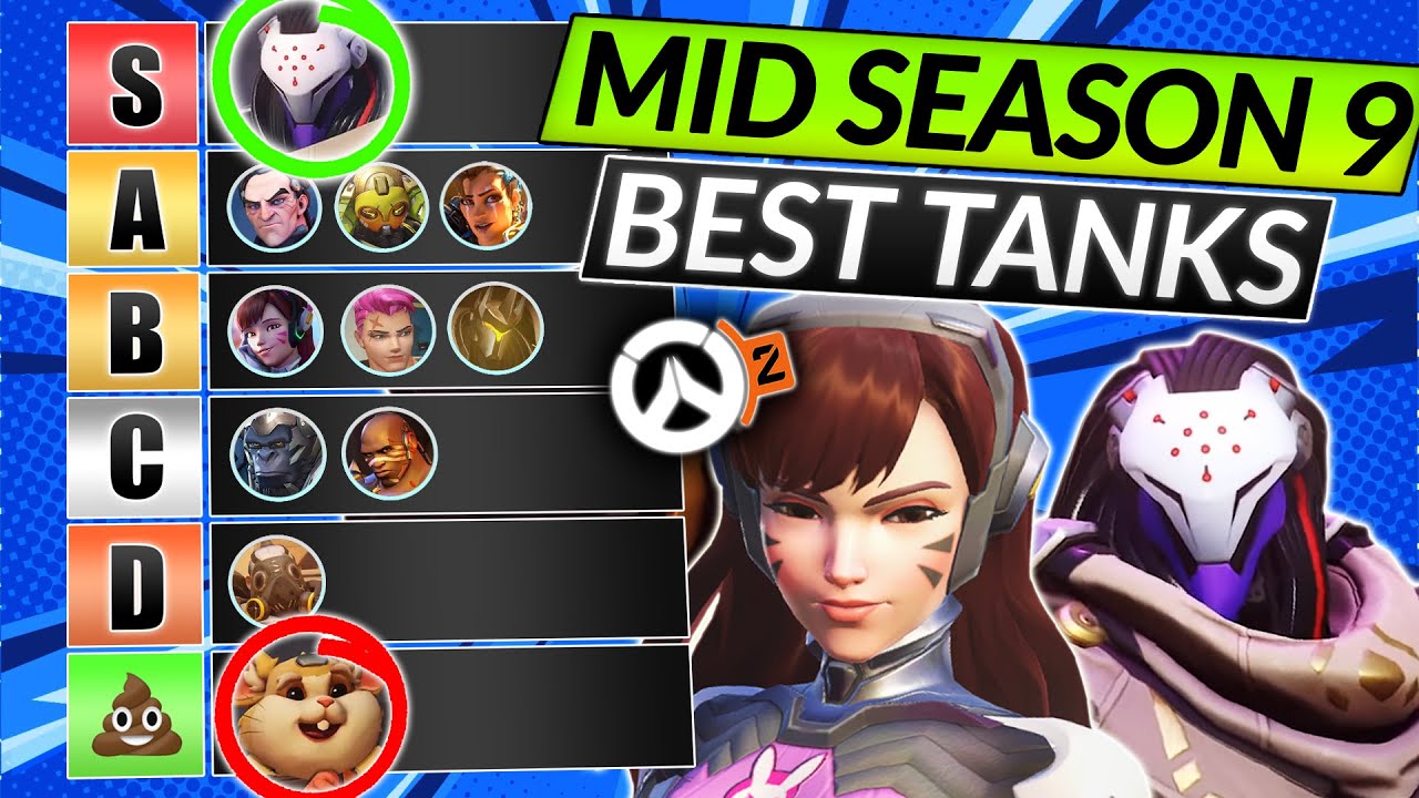 NEW TANK TIER LIST - BEST Heroes to Main (MID SEASON 9 PATCH ...