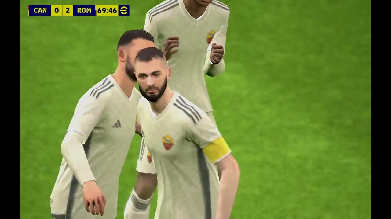 Efootball 2024: As Roma victory with Fifa 23 bgm - YouTube