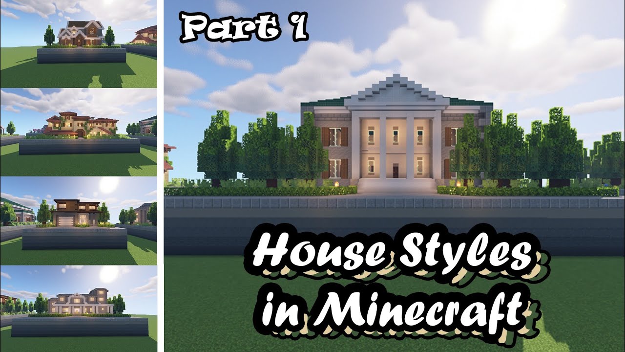 House Styles in Minecraft | Part 1 | Canadian, Spanish, Georgian ...