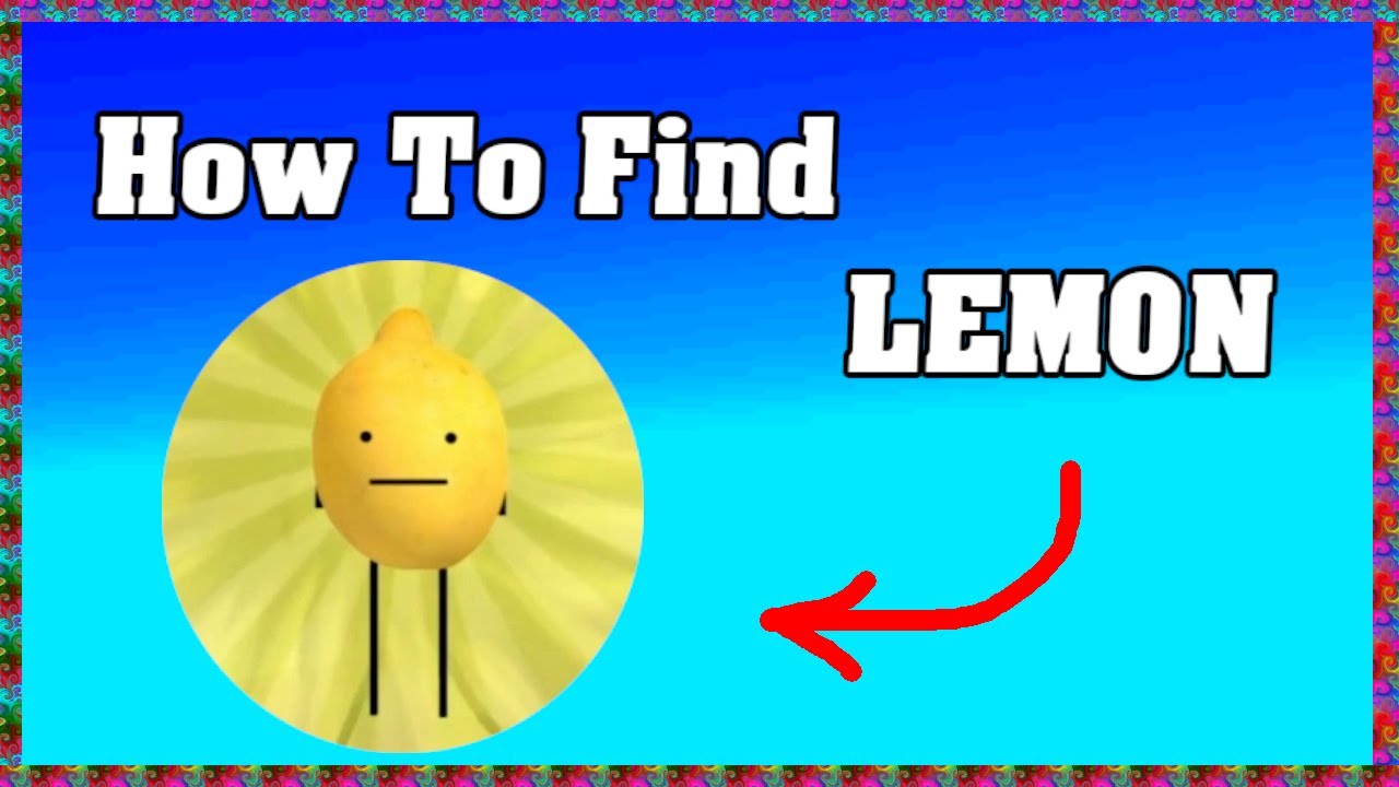 How To Find LEMON / Secret Staycation Roblox - YouTube