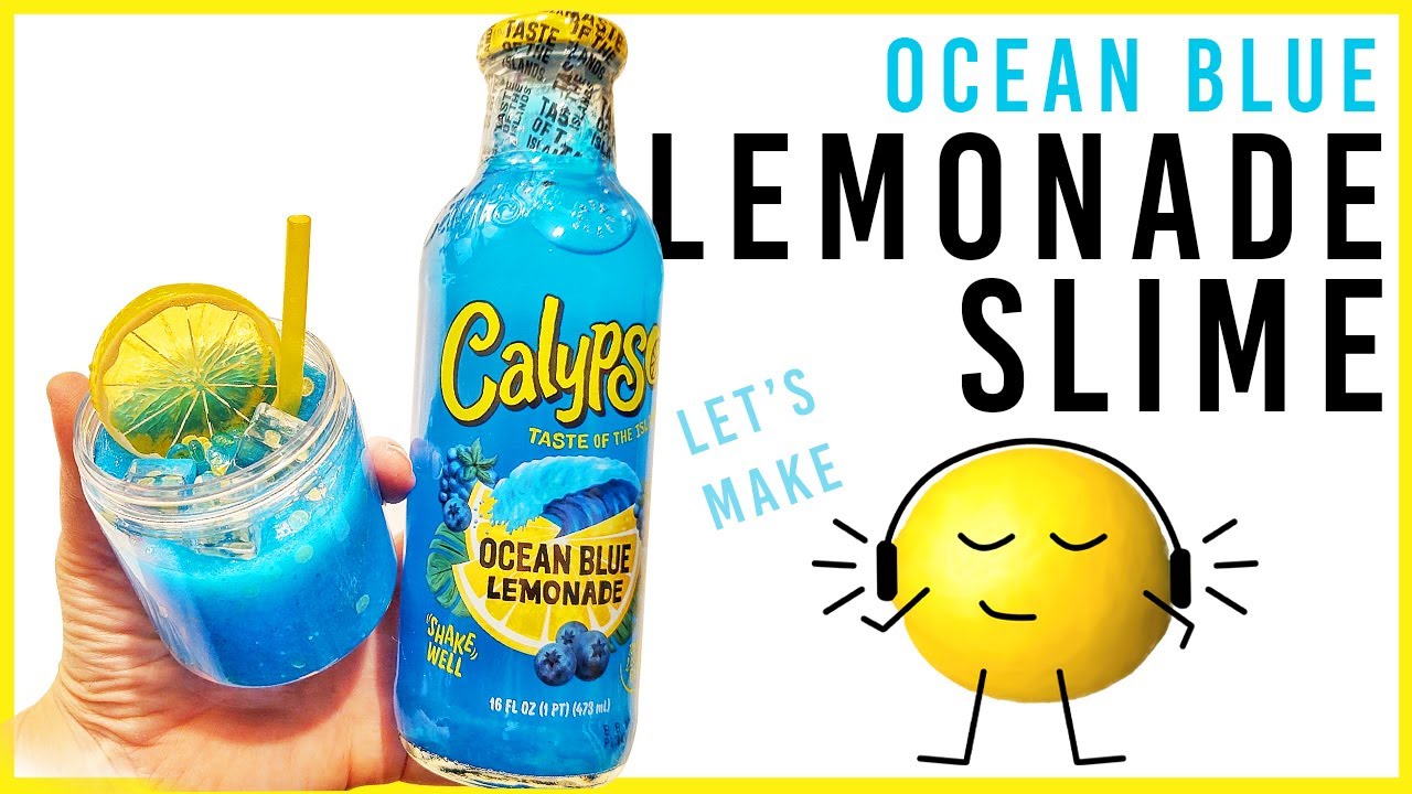Let's Make Blue Lemonade Slime! DIY Slime! How To Make Slime! DIY Food ...