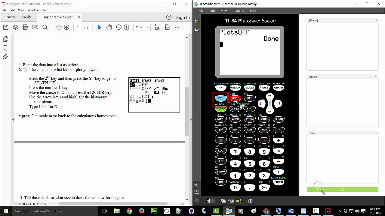 How To Graph A Histogram With The TI 83 And TI84 Calculator YouTube How To Graph A Histogram With The TI 83 And TI84 Calculator YouTube