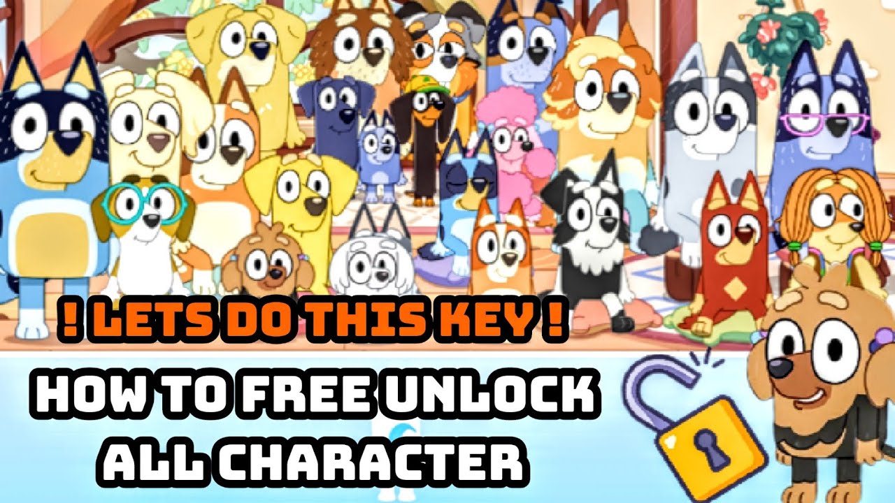 Bluey The Videogame Lets Do This Key How To Free Unlock All Character ...