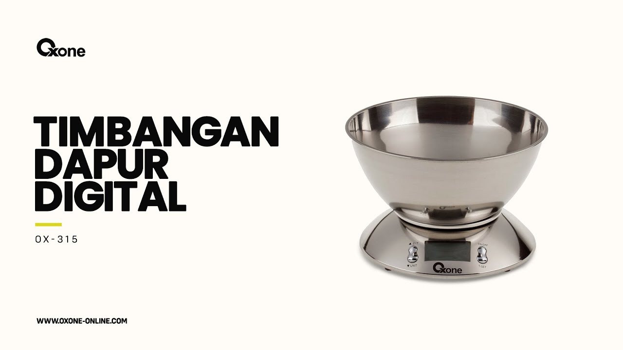 Oxone Digital Scale - OX-315 - Product Feature - YouTube