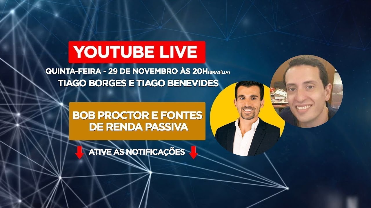 Aviso - Live Tiago Borges e Tiago Benevides e Estreia do site - YouTube