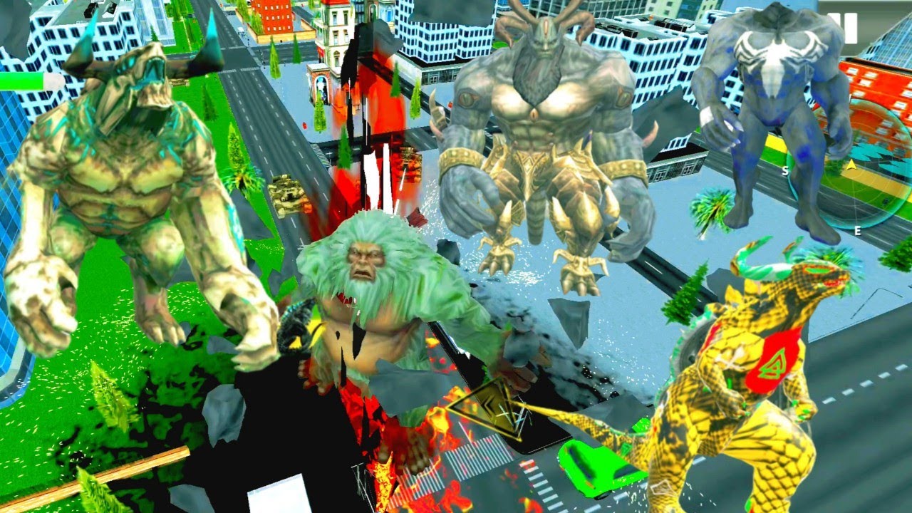 Monster Smash City Siren Head//#Gorilla Wala Gameplay - YouTube