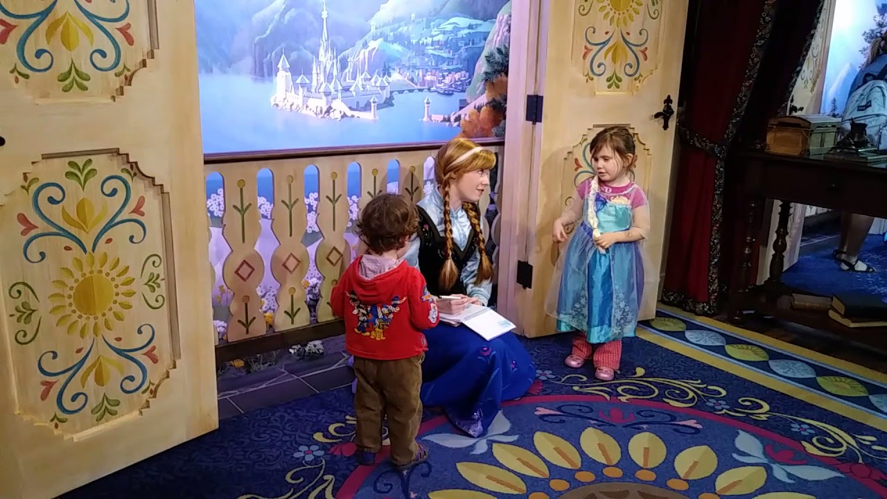 Meeting Anna at Epcot! December 2017 - YouTube