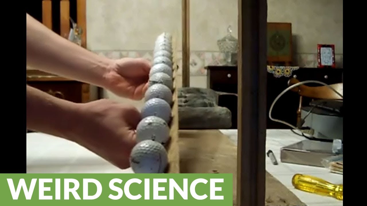 These golf ball pendulums will totally blow your mind! - YouTube