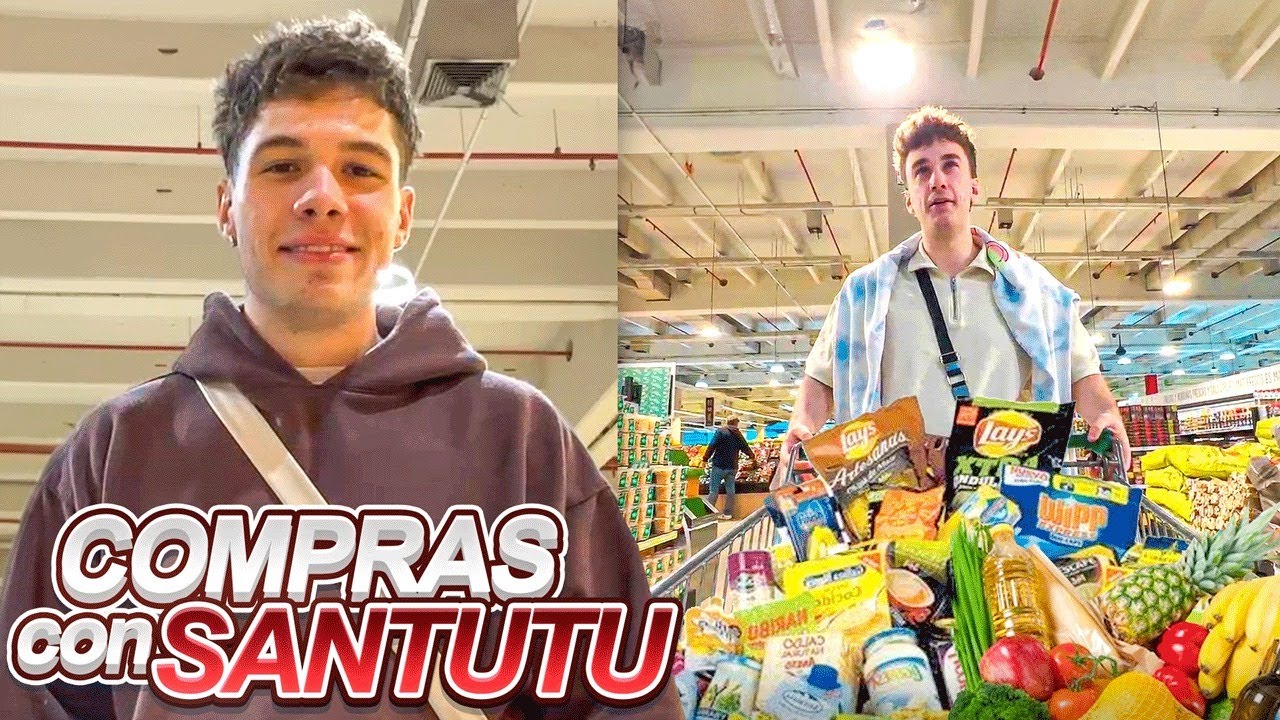 DE COMPRAS EN EL SUPER CON SANTUTU 🥸 - YouTube