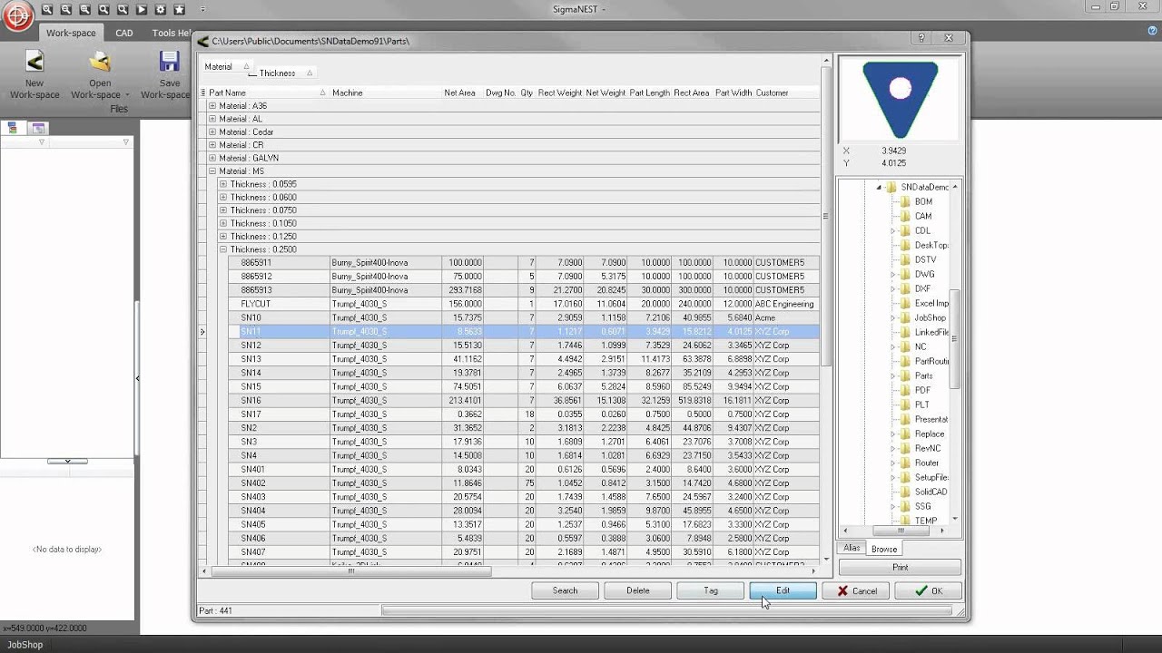 SigmaNEST Eğitim Videoları-142 - İş Emirleri- Parça Eklemek - Adding ...