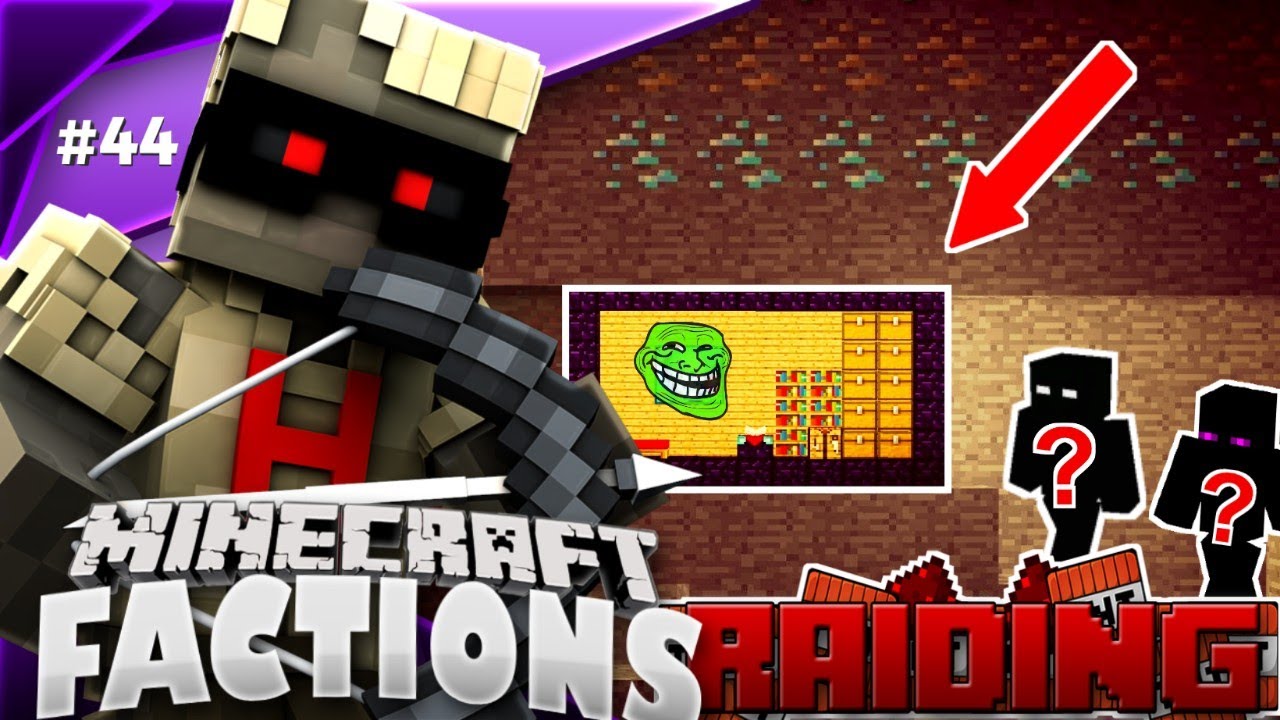 I CAN'T BELIEVE THEY RAID FAKE BASE!| Minecraft PE Factions Server Let ...