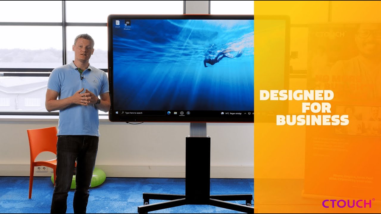 The CTOUCH Canvas touchscreen explained: designed for business! - YouTube