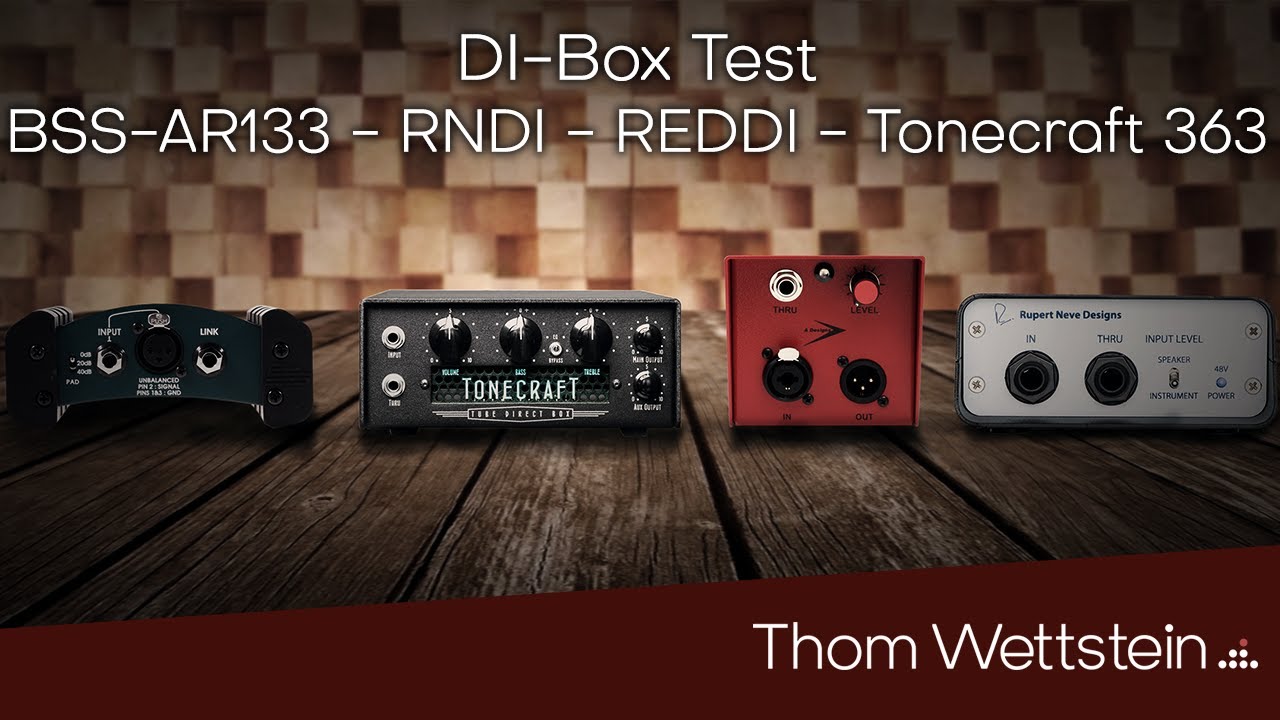 DI-Box Test - BSS-AR133 - RNDI - REDDI - Tonecraft 363 - YouTube