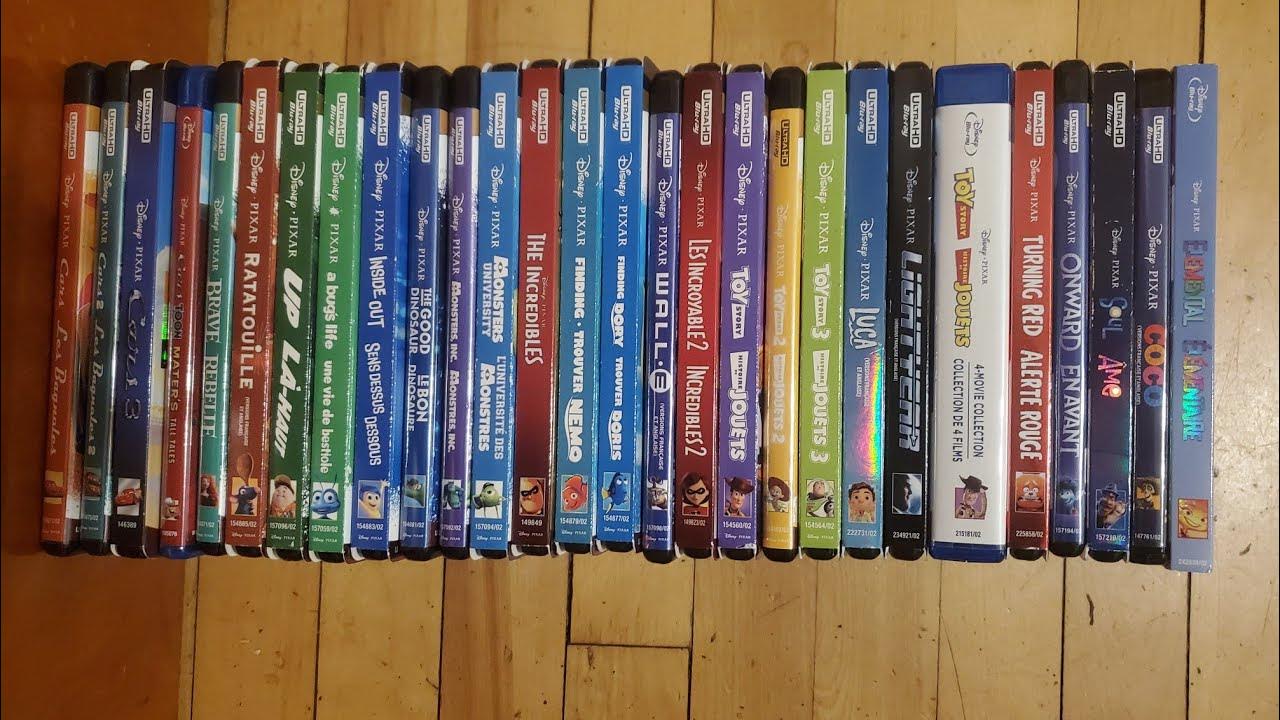 Complete Disney Pixar Blu-Ray Collection with 4Ks - YouTube