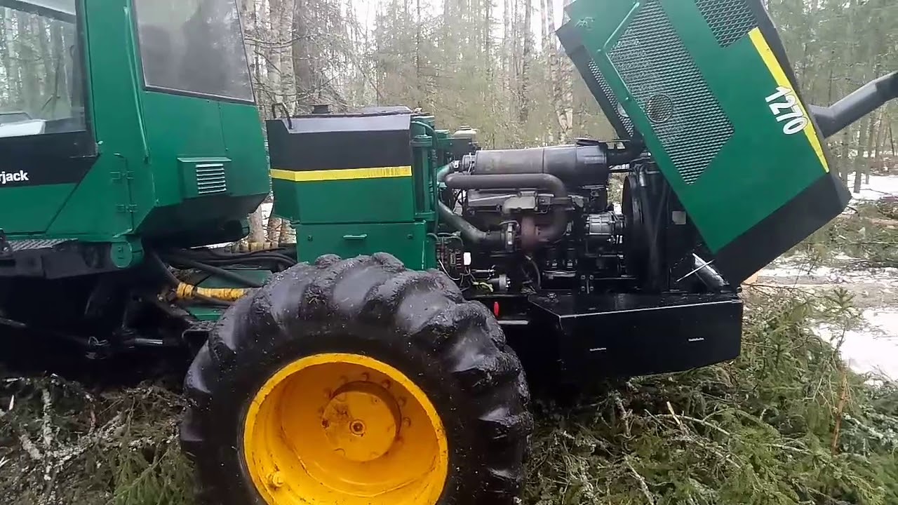 Timberjack 1270 двигатель - YouTube
