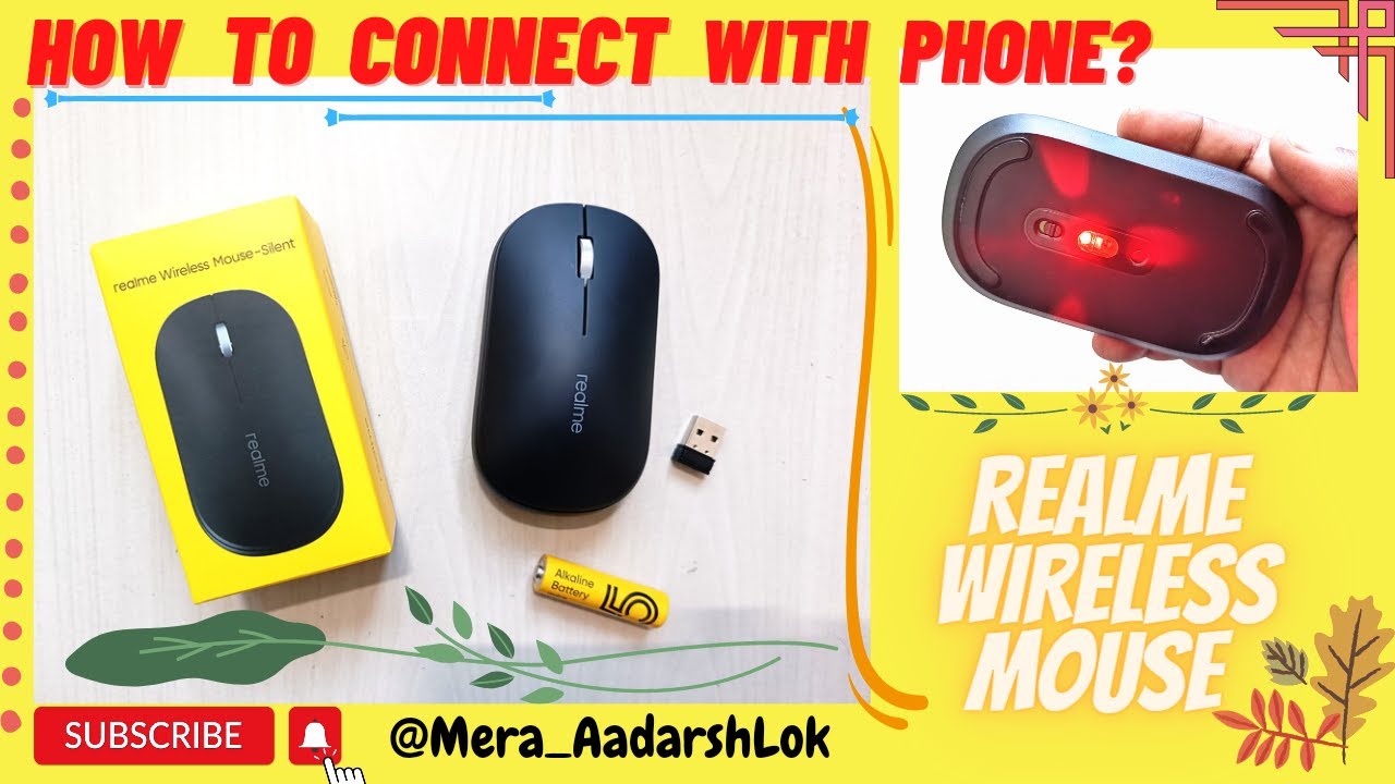 How to connect wireless Mouse | Realme wireless Mouse Silent| Best ...