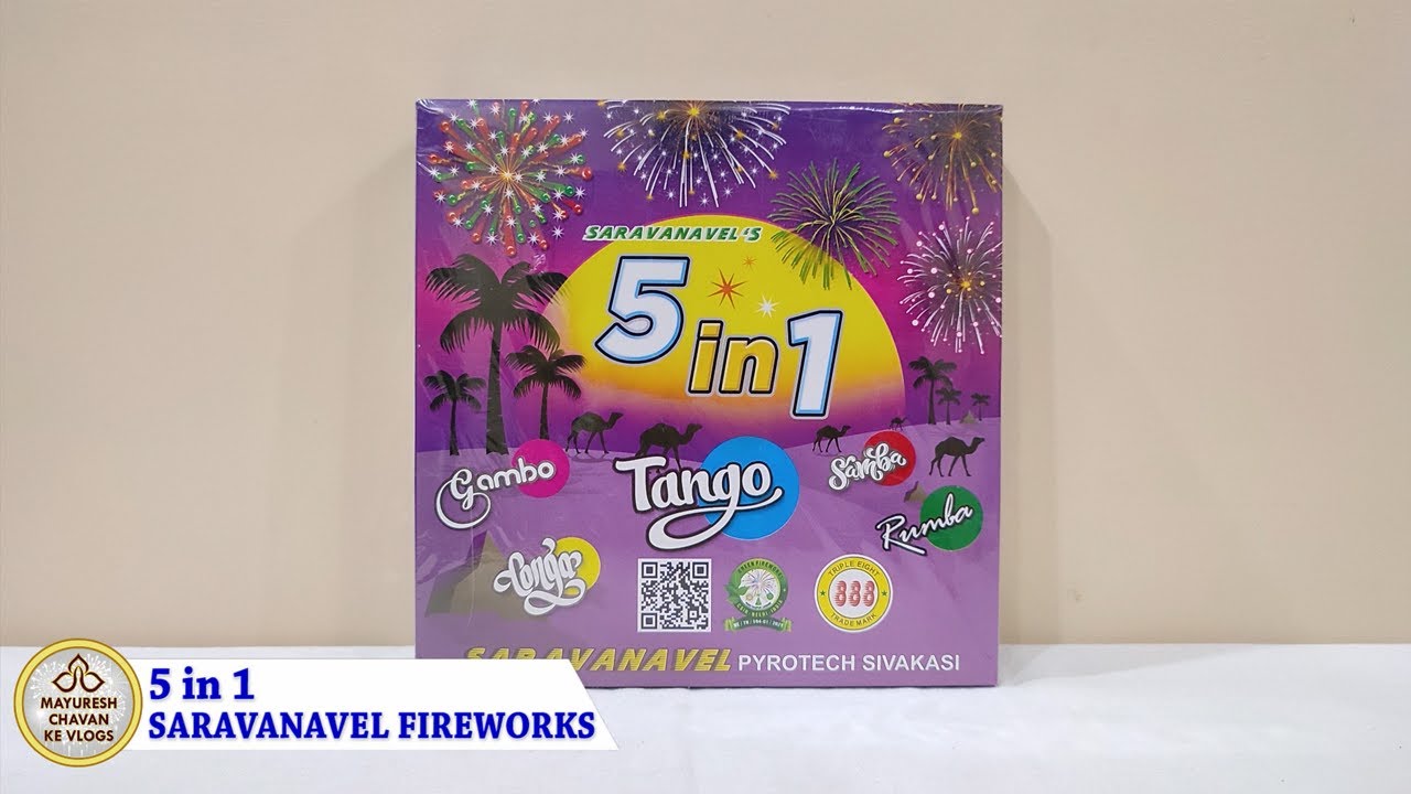 5 in 1 sky shots | Saravanavel Fireworks | pattasu | sivakasi crackers ...