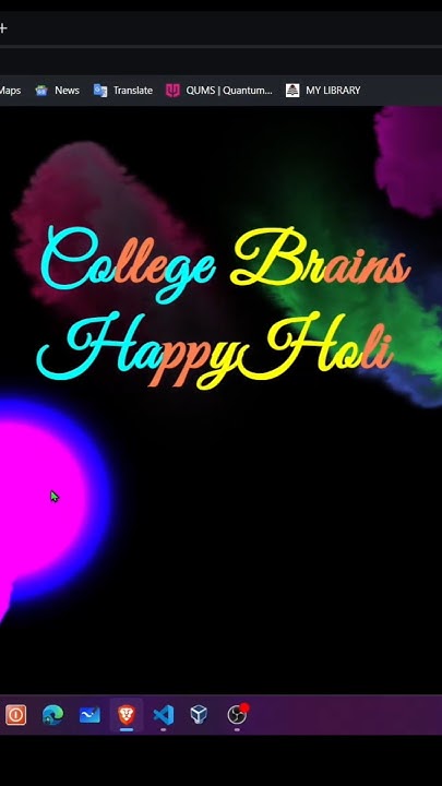 Celebrating Holi With Html css and Javascript #holi - YouTube